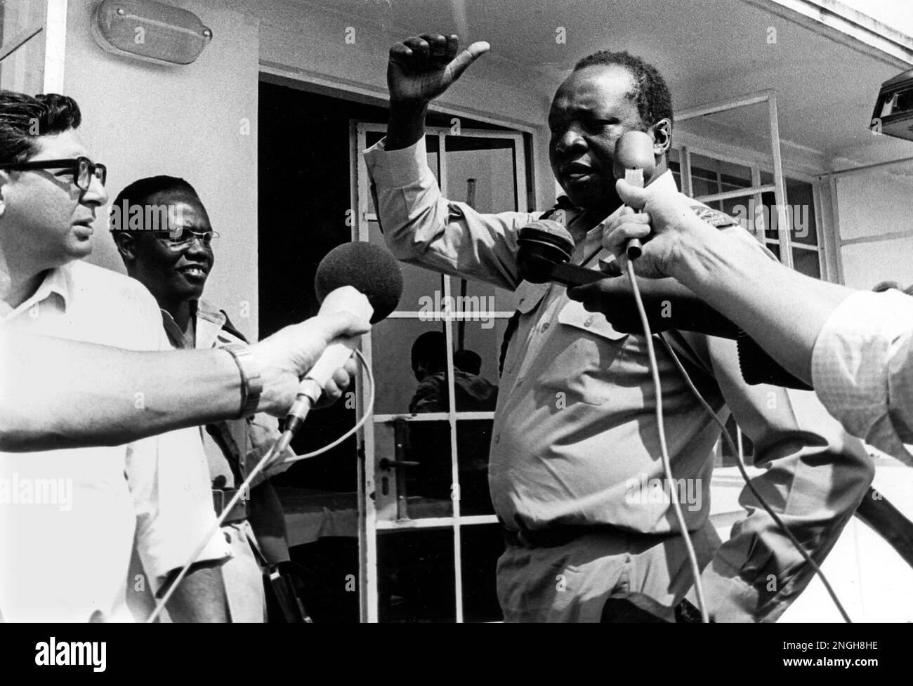 Leader of Uganda coup - Major General Idi Amin, the man who ousted Dr ...