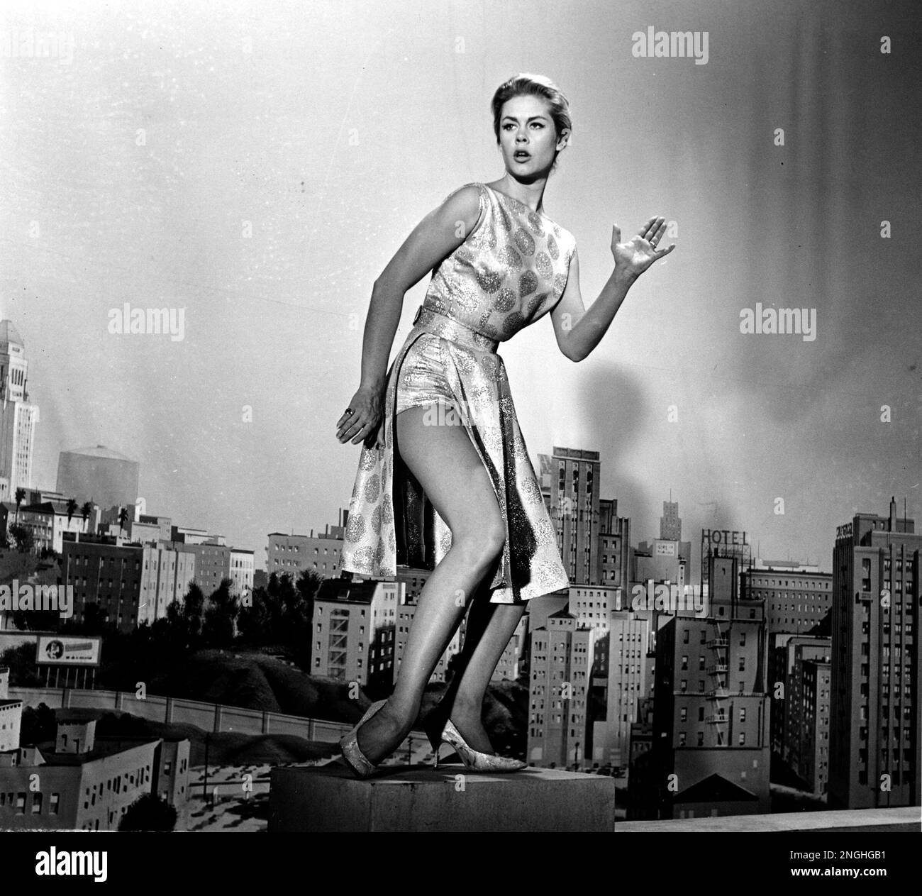 Actress Elizabeth Montgomery, posing in character from the television ...