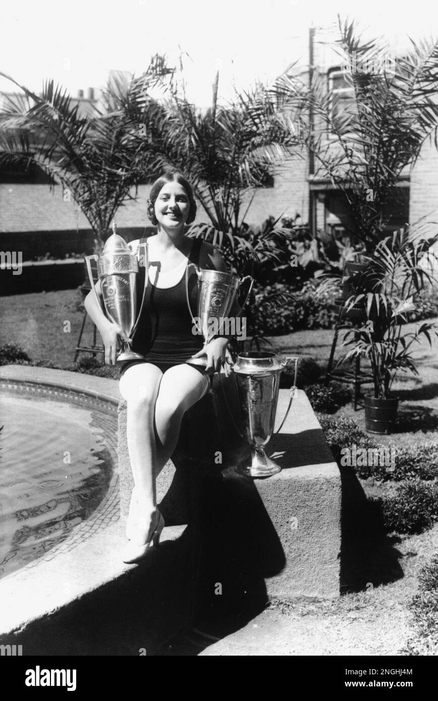 Norma Smallwood, of Tulsa, Okla., poses in her bathing suit with ...