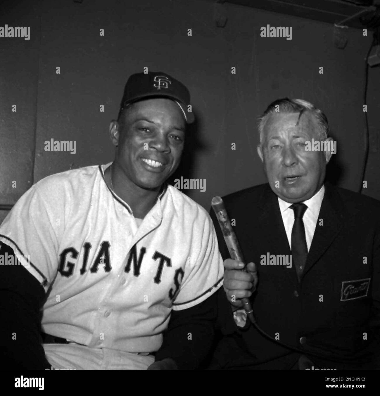 Russ Hodges, right, who has broadcast Giants games in New York and San ...