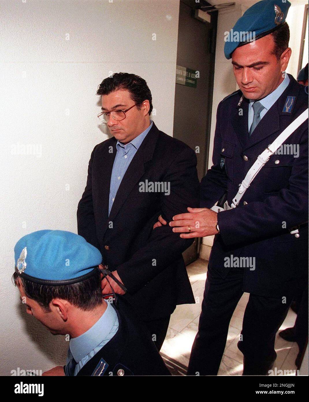 Ivano Savioni leaves Milan's tribunal after the first hearing in the ...