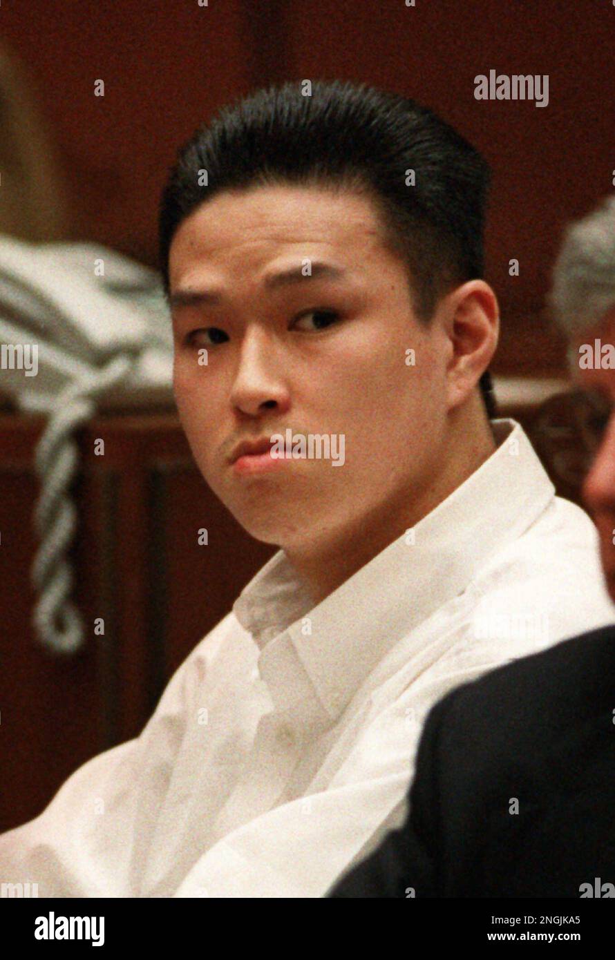 Jason Chan, 20, an alleged member of the Oriental Lazyboys, a Chinatown ...