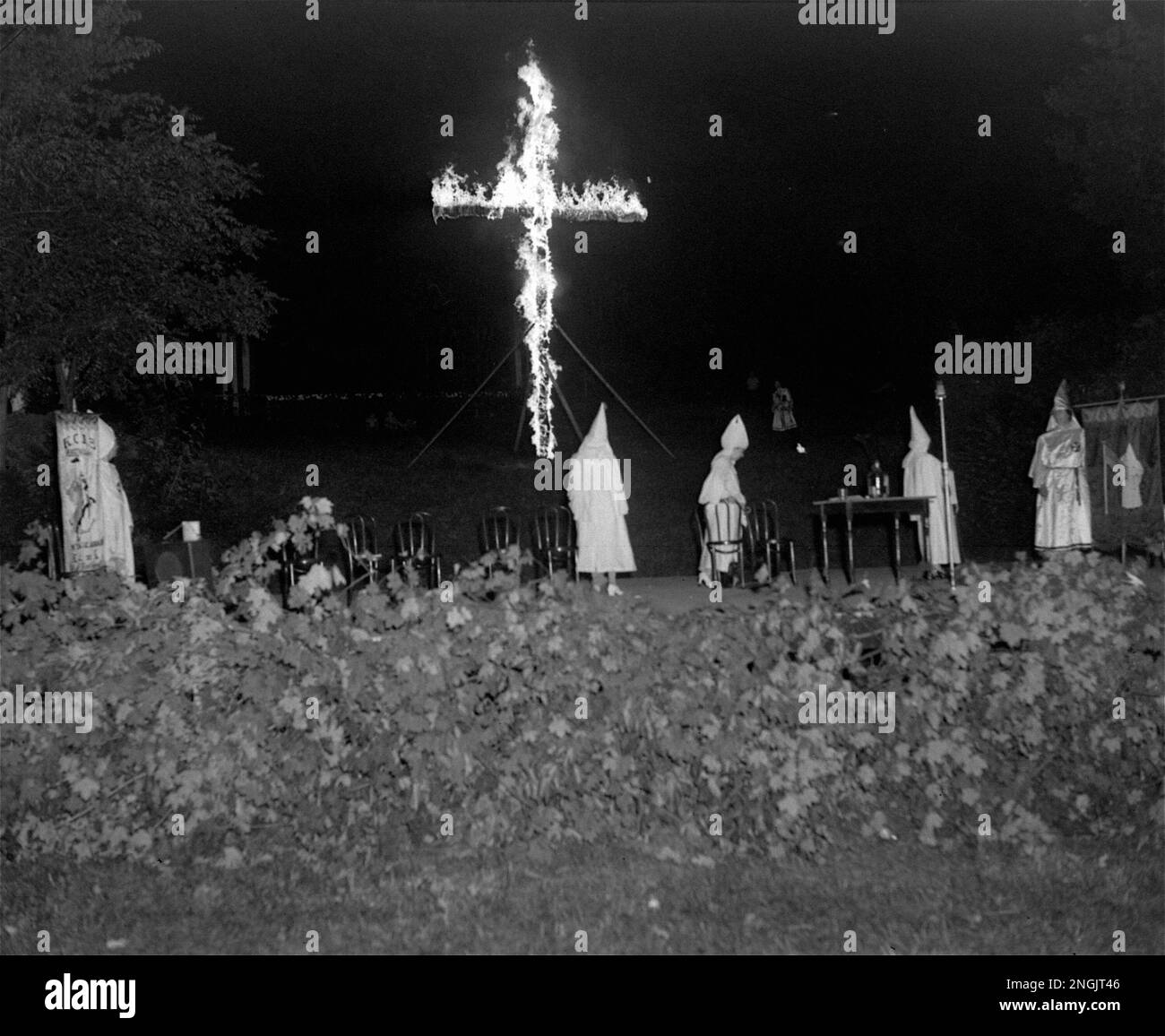 The scene at the German-American Bund camp, Camp Nordland, at Andover ...