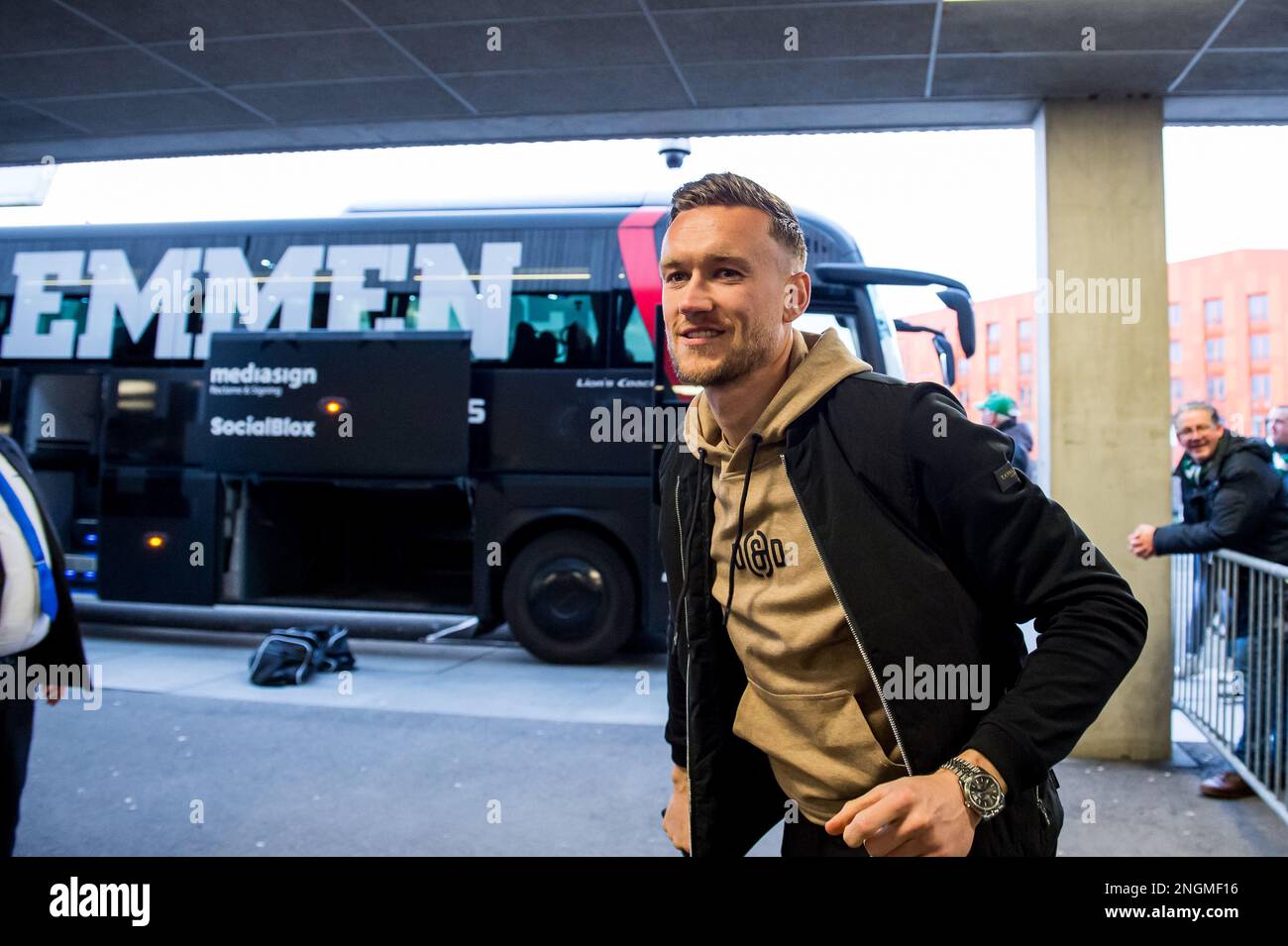 GRONINGEN - Mike te Wierik vom FC Emmen während des niederländischen ...