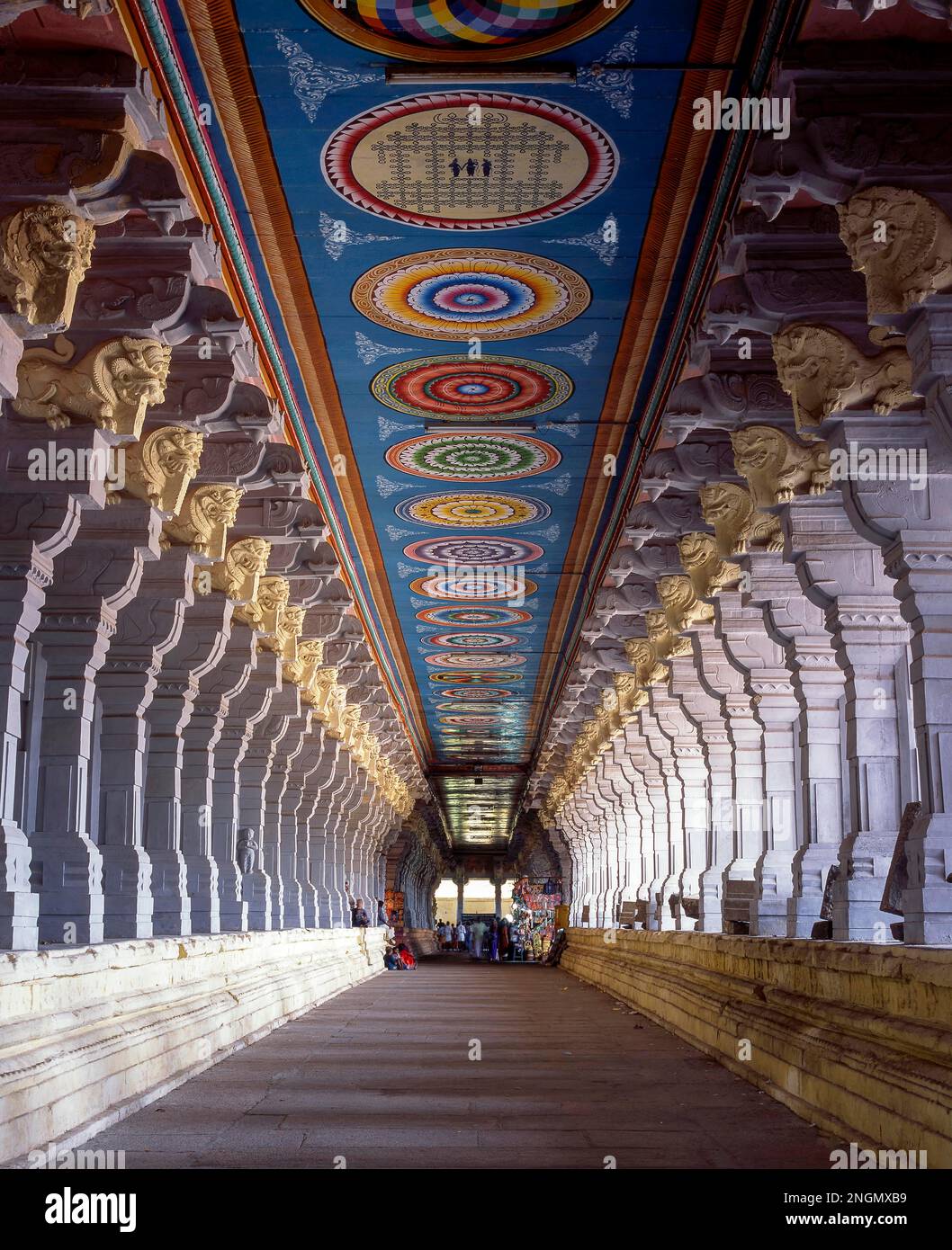 Ramanathaswamy Temple Corridor in Rameswaram, Rameshwaram, Tamil Nadu ...