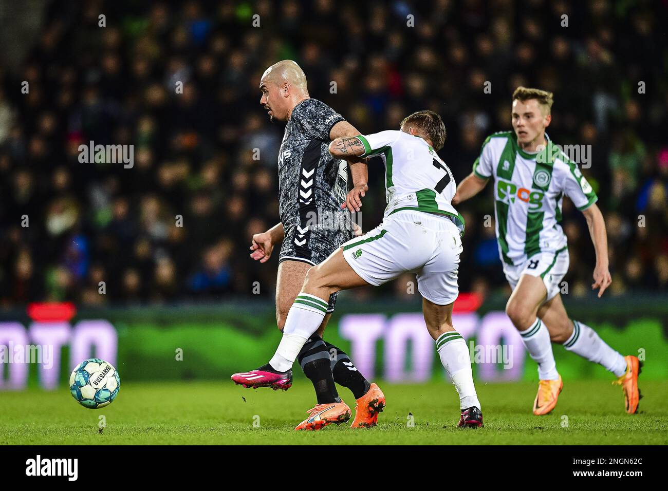 GRONINGEN, Euroborg-Stadion, 18-02-2023 , Staffel 2022 / 2023 ...
