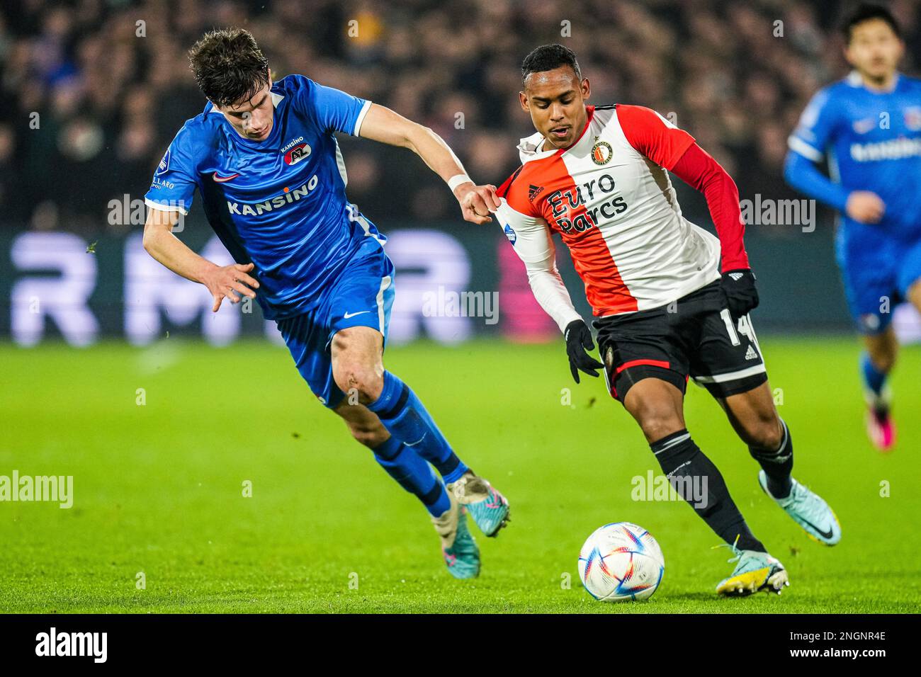 Rotterdam - Wouter goes von AZ Alkmaar, Igor Paixao von Feyenoord ...