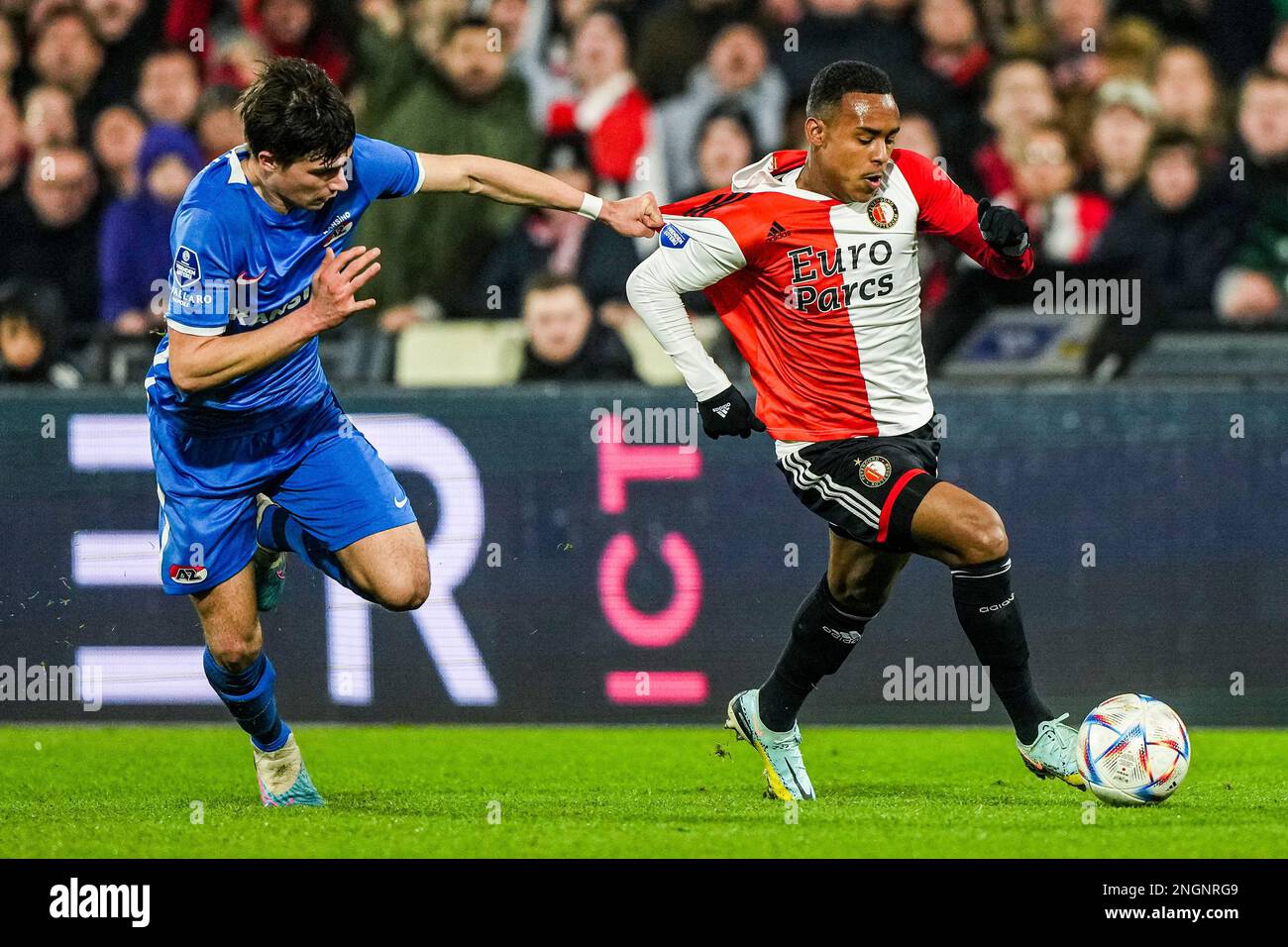 Rotterdam - Wouter goes von AZ Alkmaar, Igor Paixao von Feyenoord ...