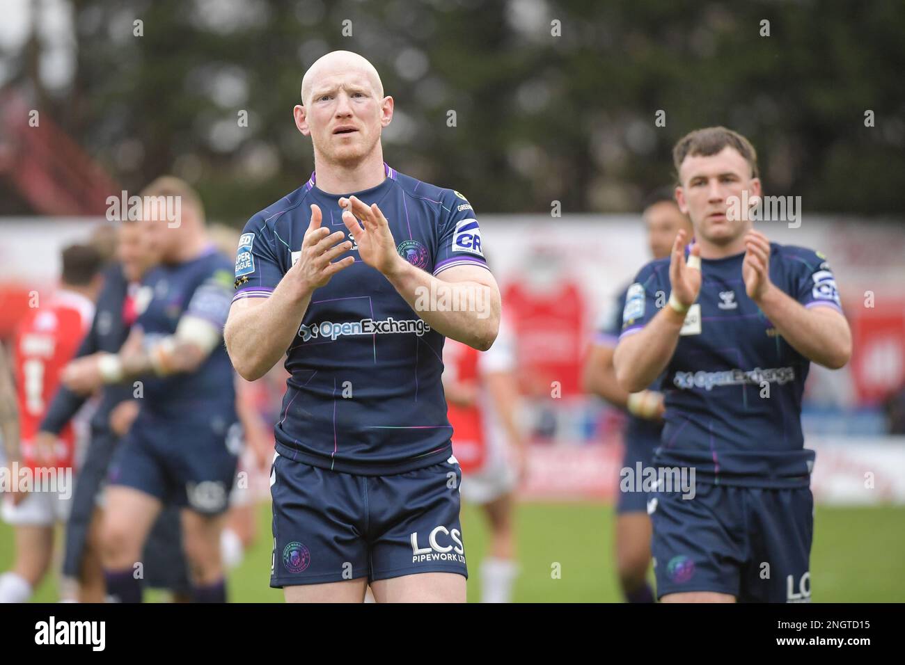 Kingston Upon Hull, England - 18. Februar 2023 - Liam Farrell von Wigan ...