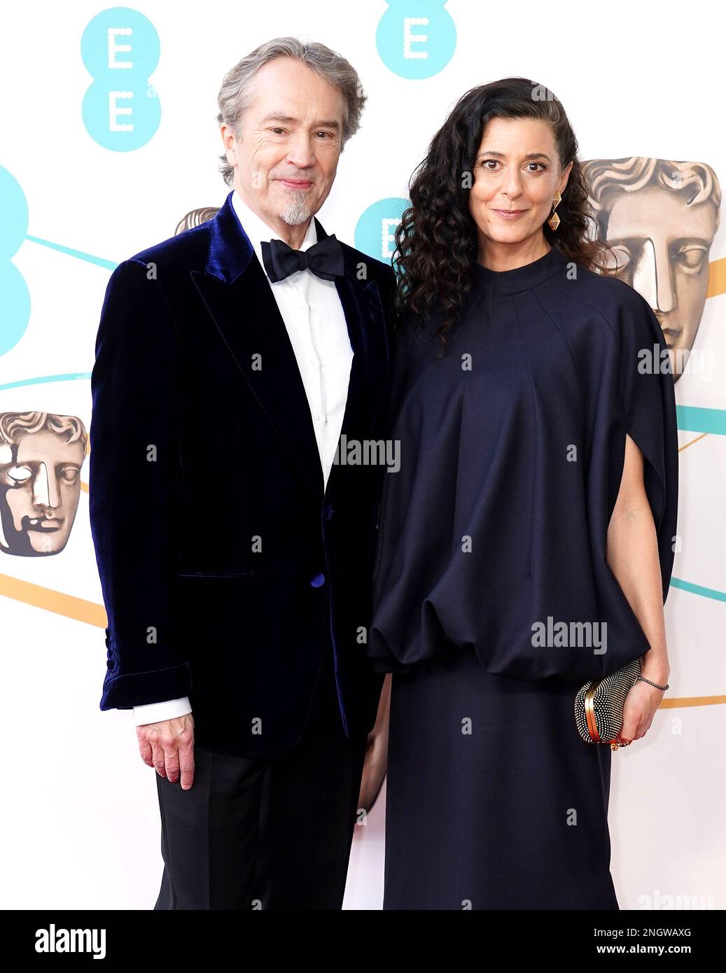 Carter Burwell (links) und Christine Sciulli, die an den British ...