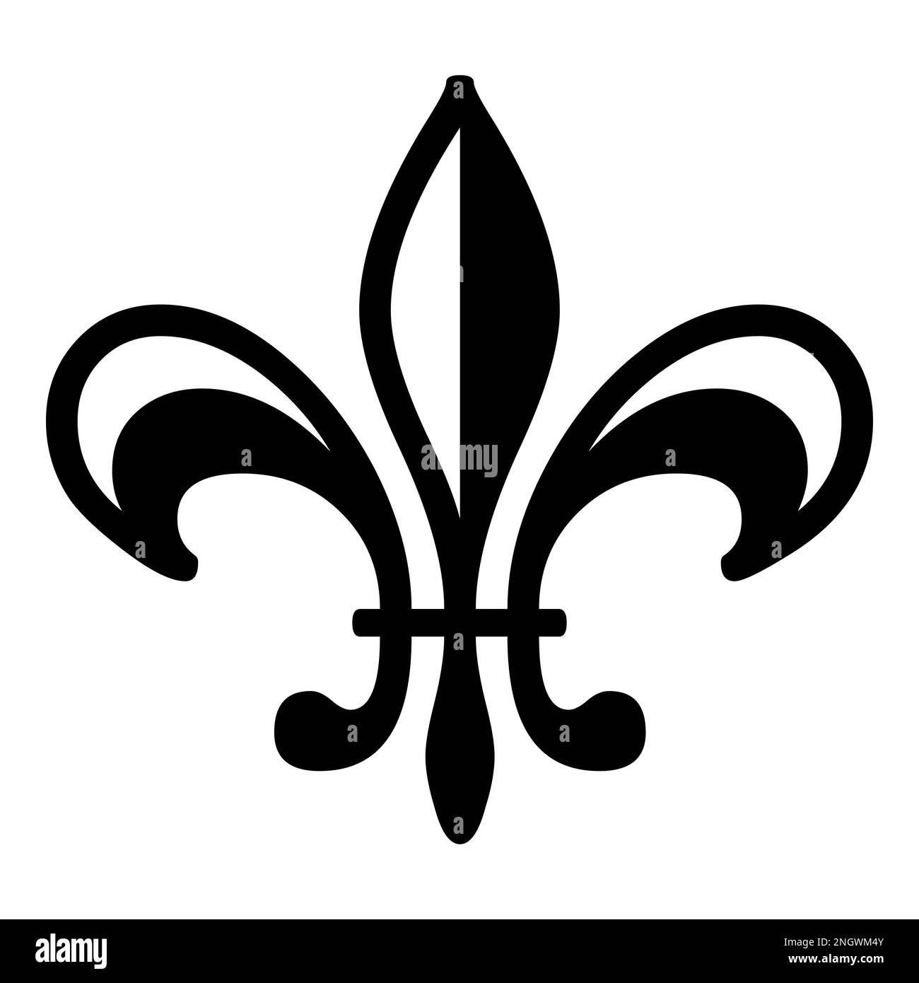 Symbole fleur de lys france Schwarzweiß-Stockfotos und -bilder - Alamy