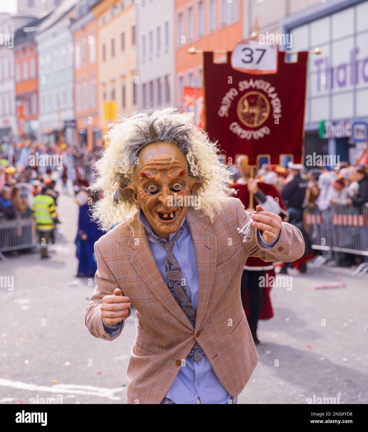 Villach, Österreich - 19. Februar 2023: Karneval in Villach, Fasching ...