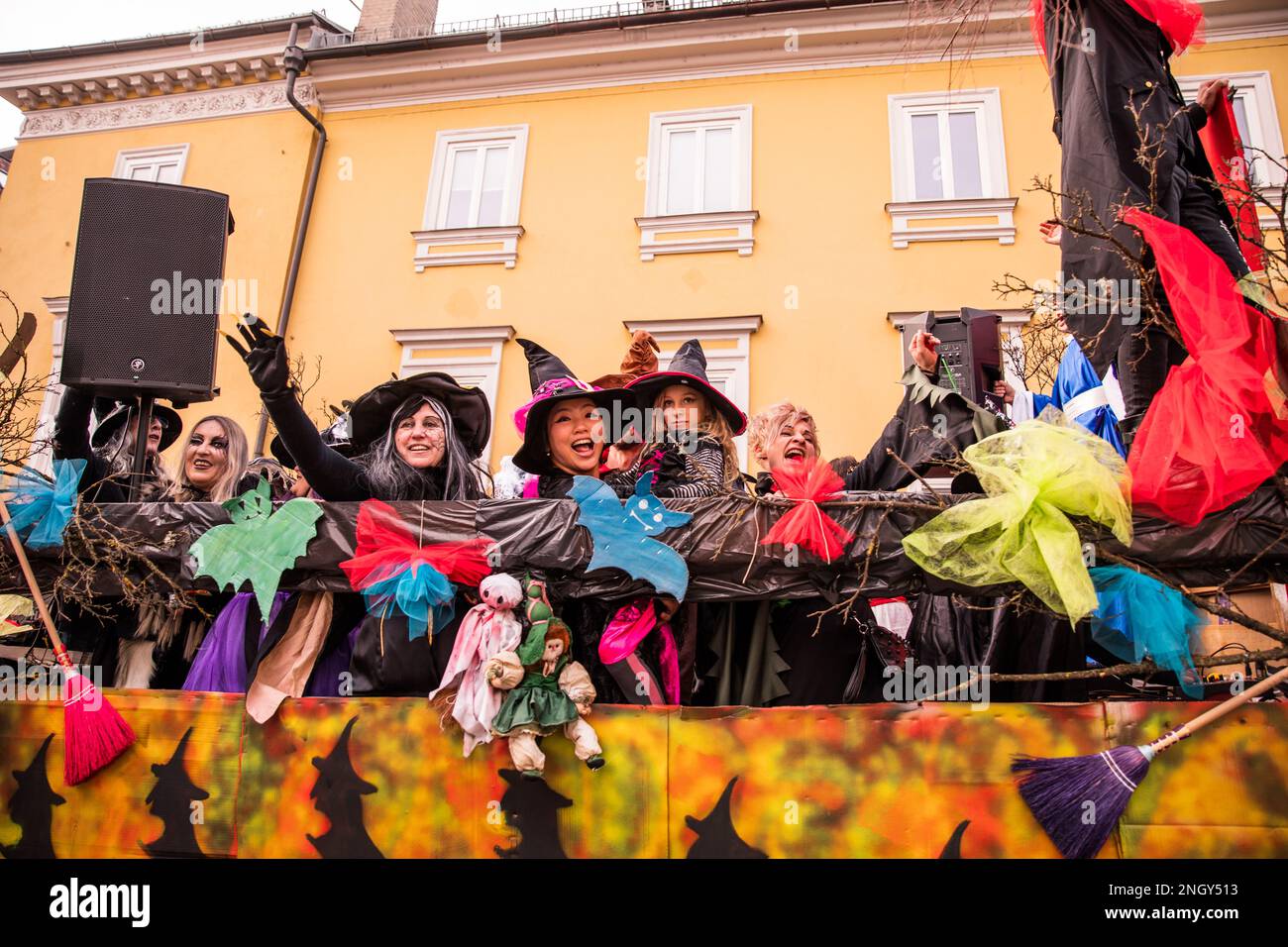 Villach, Österreich - 19. Februar 2023: Karneval in Villach, Fasching ...