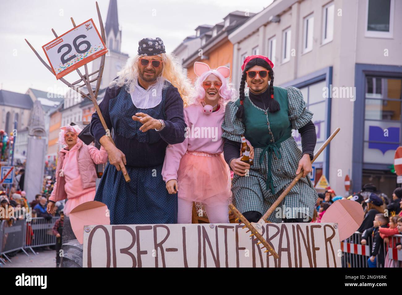 Villach, Österreich - 19. Februar 2023: Karneval in Villach, Fasching ...