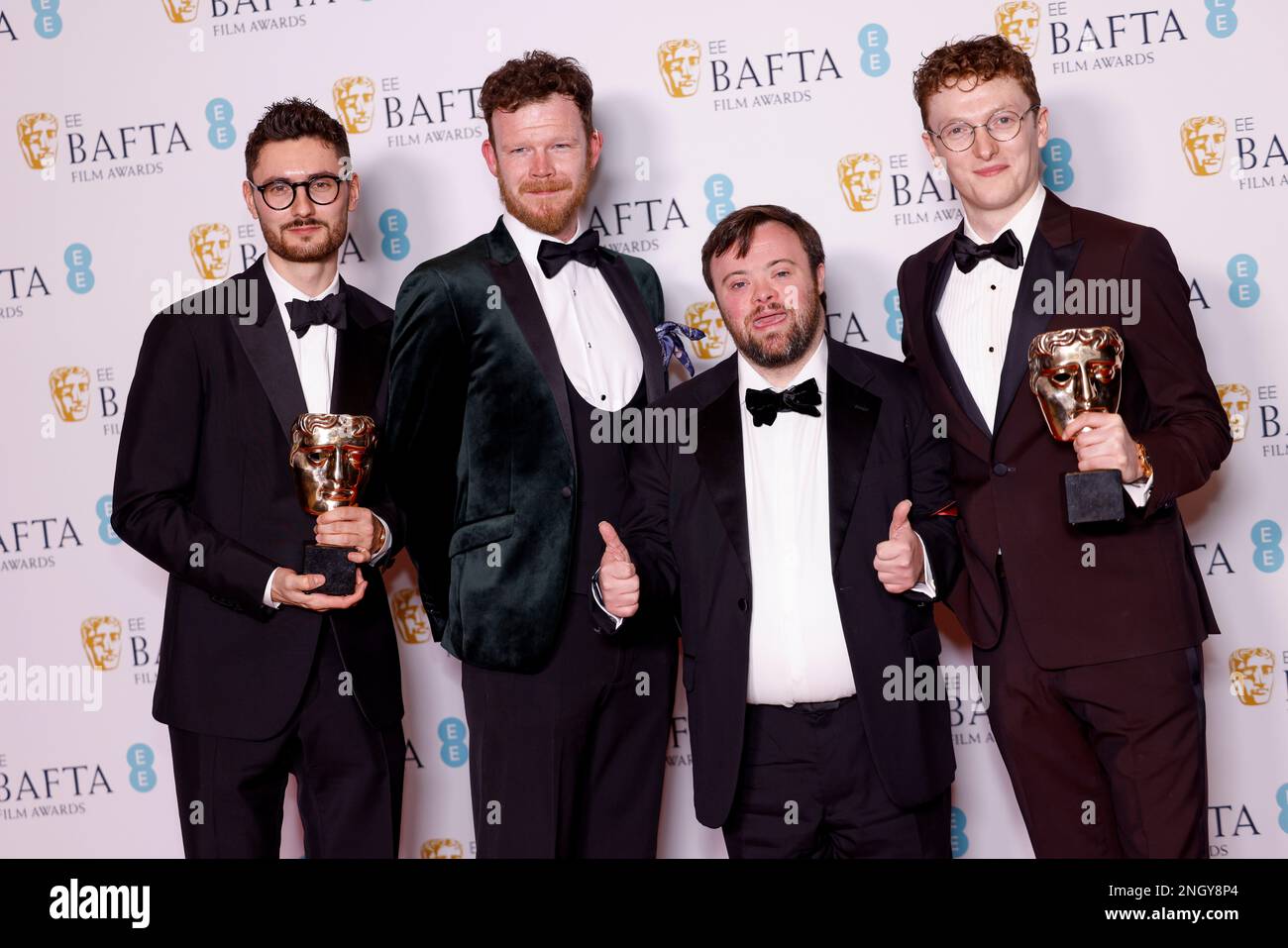 Tom Berkeley, from left, Seamus O'Hara, Pablo Pineda, and Ross White ...