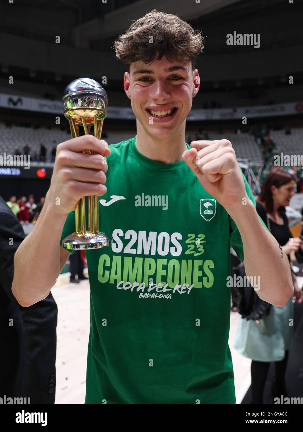Mario Saint-Supery von Unicaja Malaga während des ACB Copa Del Rey ...