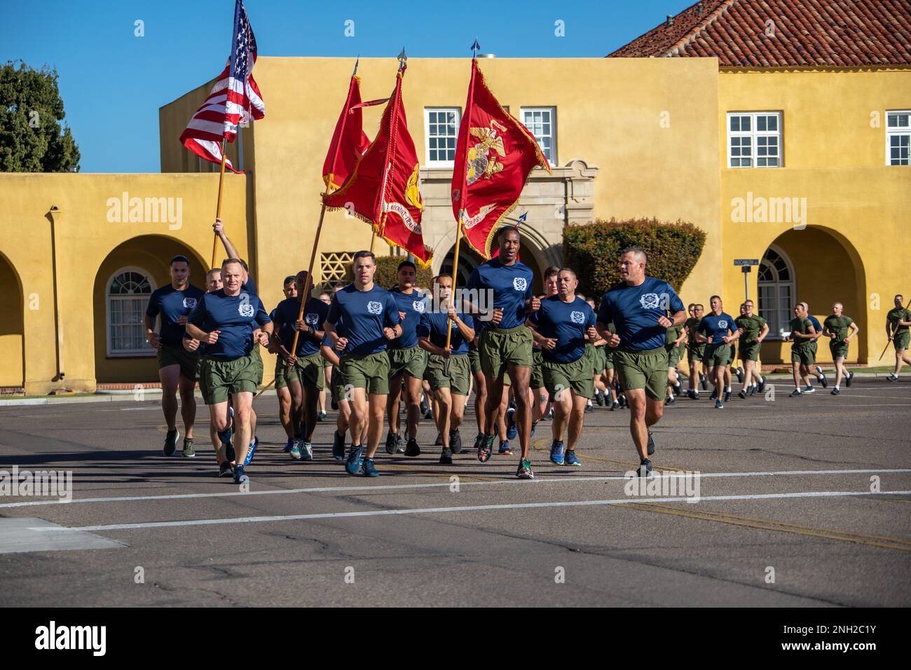 USA Marinekorps Brigade. General Jason L. Morris (links ...