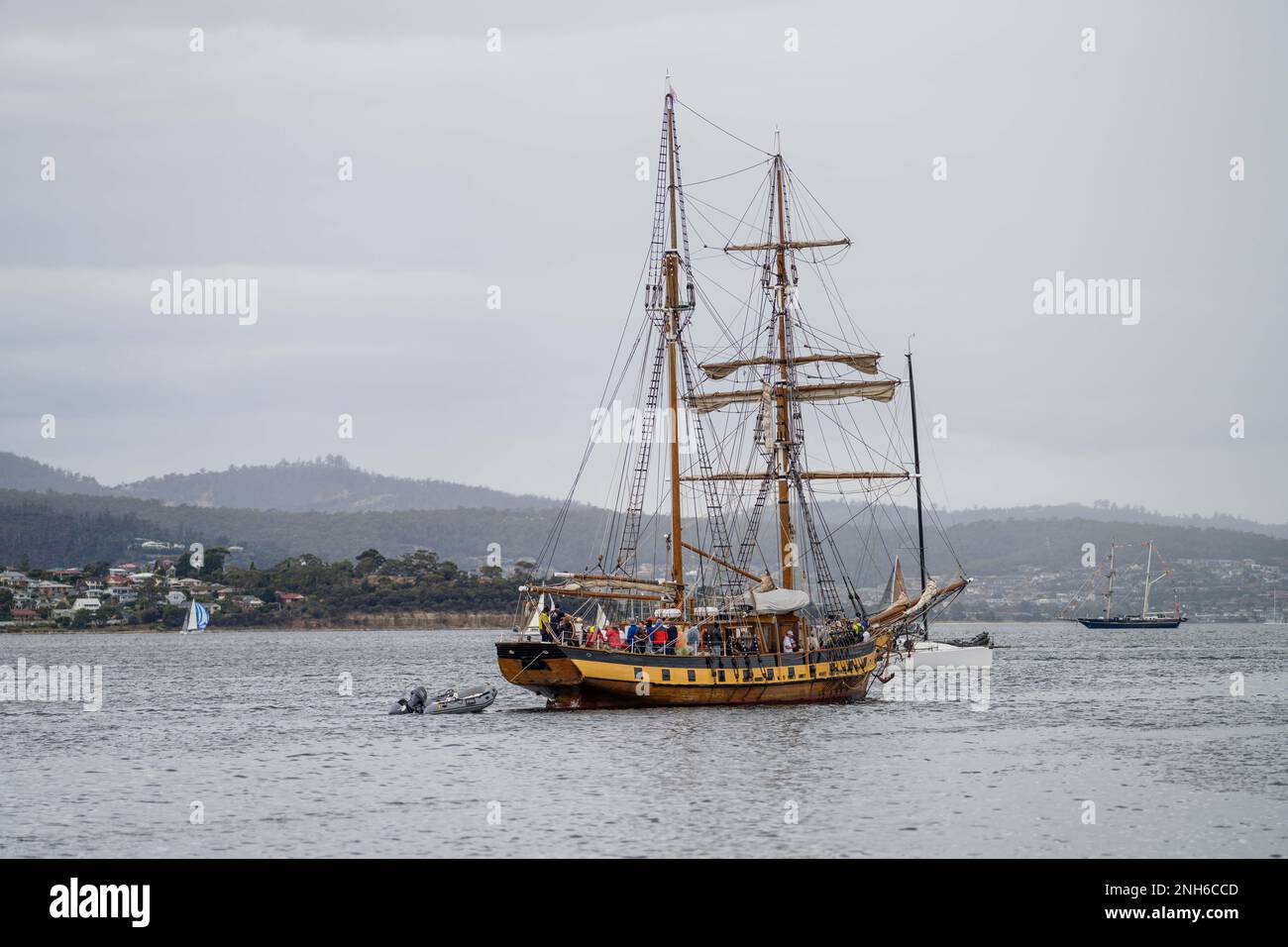 Tall Ships beim Wooden Boat Festival in hobart, tasmanien, australien ...