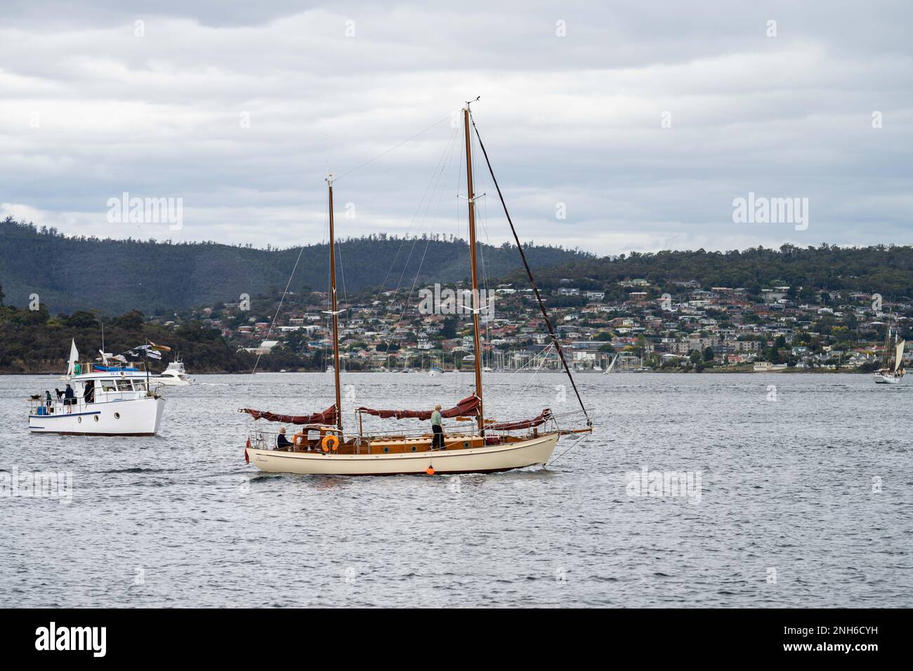 Tall Ships beim Wooden Boat Festival in hobart, tasmanien, australien ...
