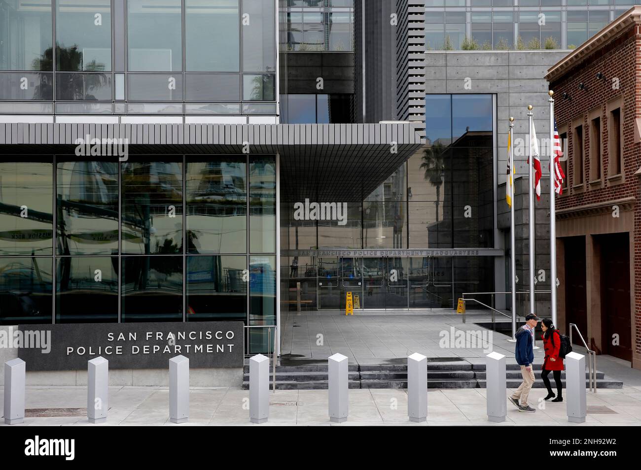 A view from the west side of the main entrance into the newly completed ...