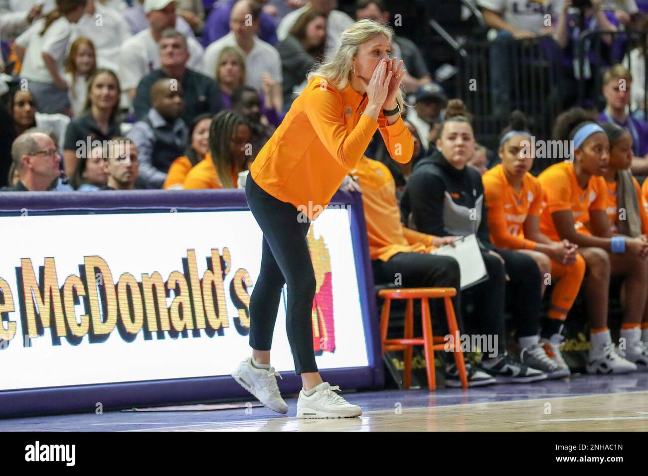 January 30, 2023: Tennessee Head Coach Kellie Harper yells instruction ...