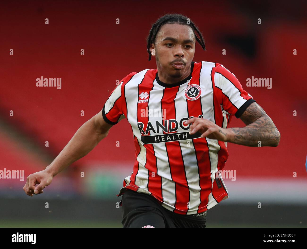 Sheffield, England, 20. Februar 2023. Antwoine Hackford aus Sheffield ...