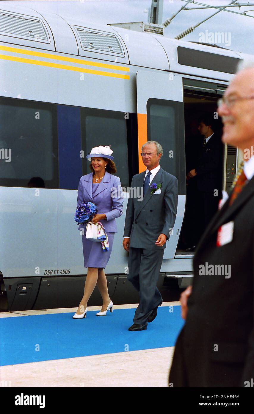 Peberholm /SCHWEDEN/DÄNEMARK. 01. Juli 2000 H.M die Königin Margrethe ...