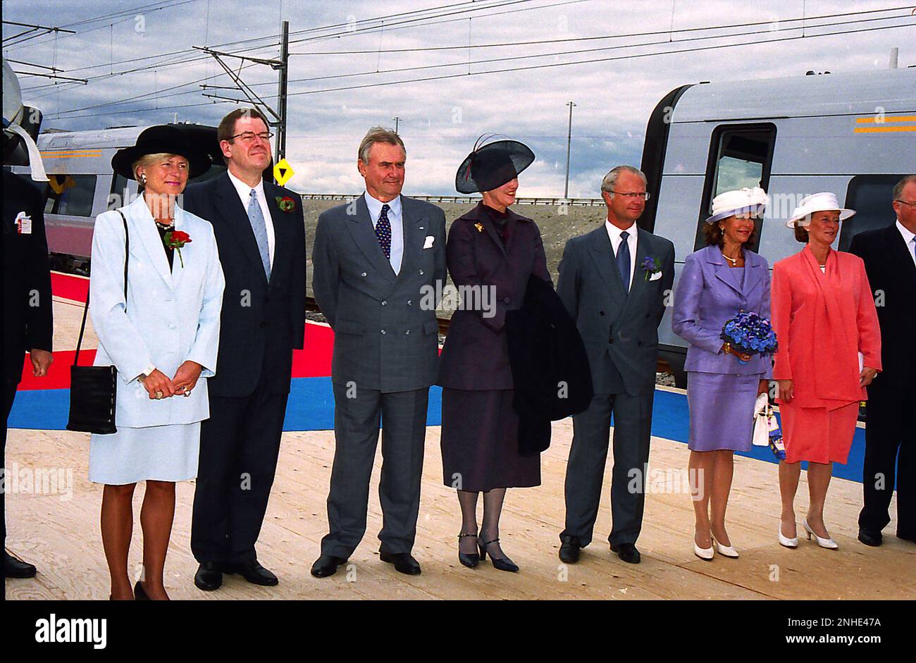 Peberholm /SCHWEDEN/DÄNEMARK. 01. Juli 2000 H.M die Königin Margrethe ...