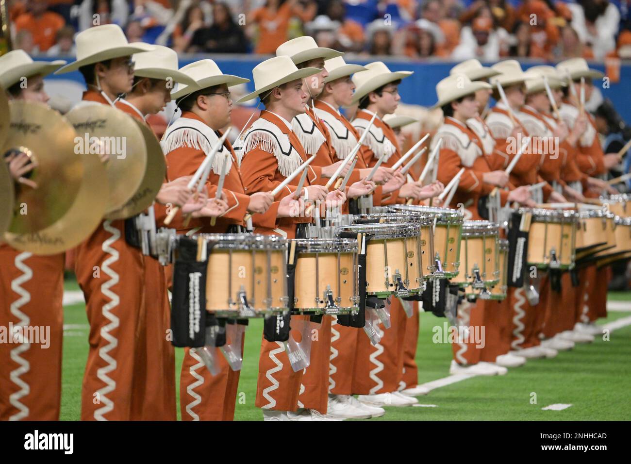 December 29, 2022: The Texas Longhorns Marching band performing on the ...