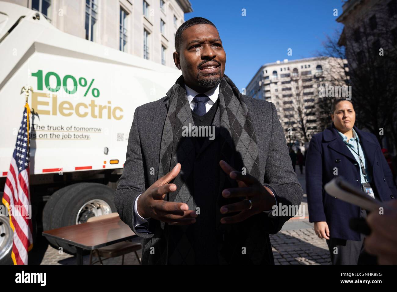 Environmental Protection Agency Administrator Michael Regan speaks with ...