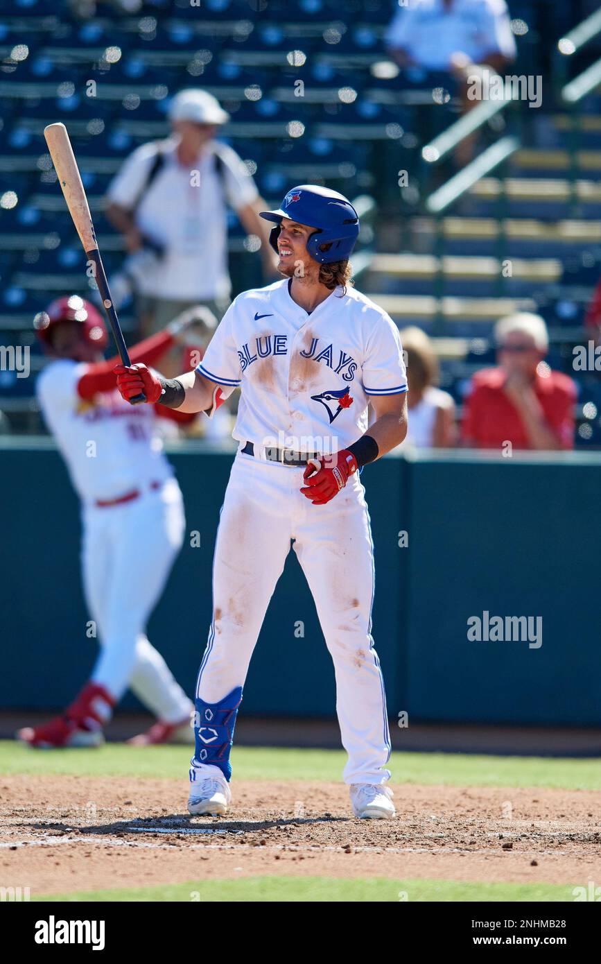 Addison Barger (28) (Toronto Blue Jays) of the Salt River Rafters ...