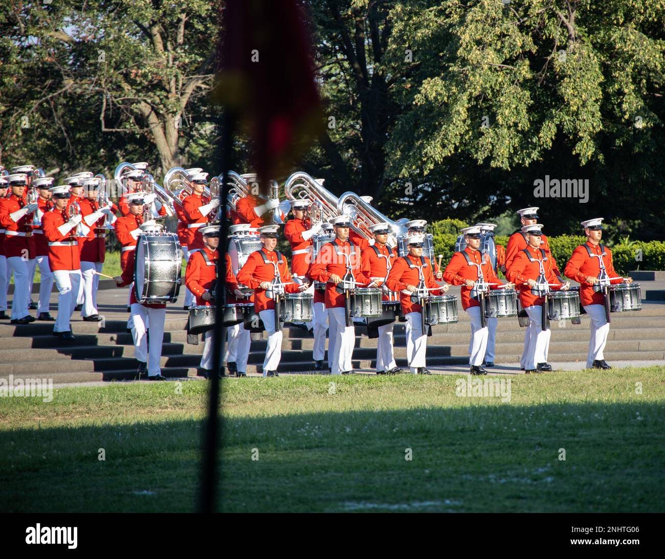 Marines mit ‚The Commandant’s Own‘, USA Marine Drum and Bugle Corps ...