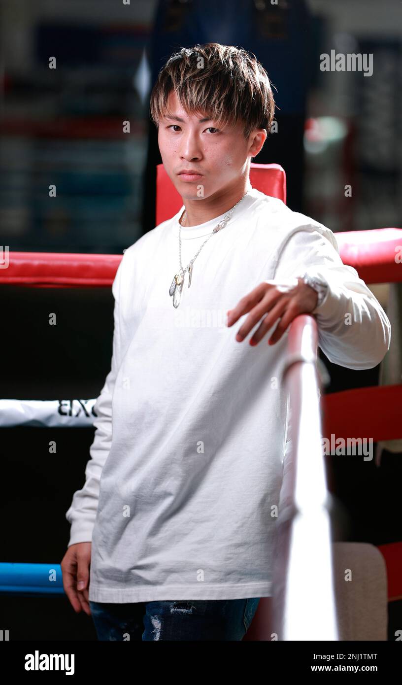 Japanese "Monster" boxer Naoya Inoue poses for a photograph at Ohashi Boxing Gym in Yokohama ...