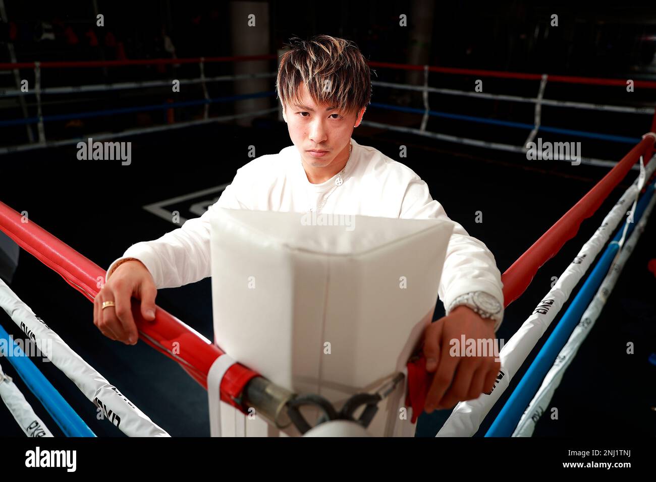 Japanese "Monster" boxer Naoya Inoue poses for a photograph at Ohashi ...