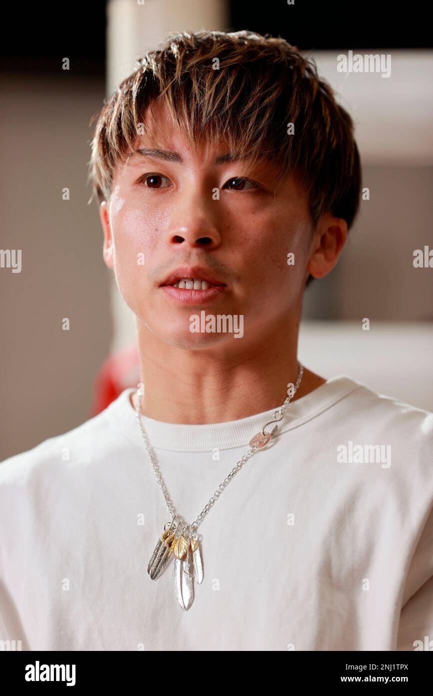 Japanese "Monster" boxer Naoya Inoue speaks at Ohashi Boxing Gym in ...