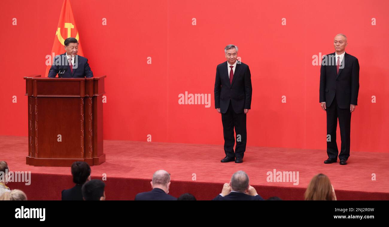 Seven members of China's Communist Party leadership including President ...