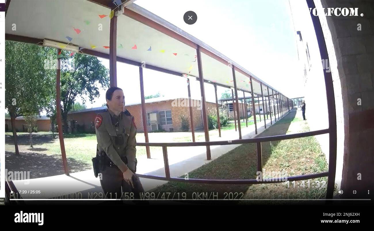 This image from video released by the City of Uvalde, Texas shows Texas Department of Public ...