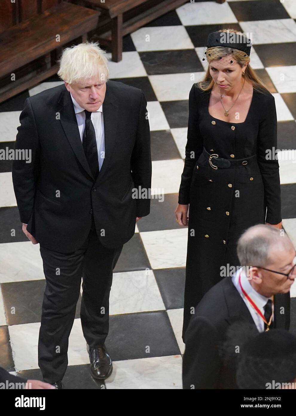 Former British prime minister Boris Johnson and his wife Carrie Johnson ...