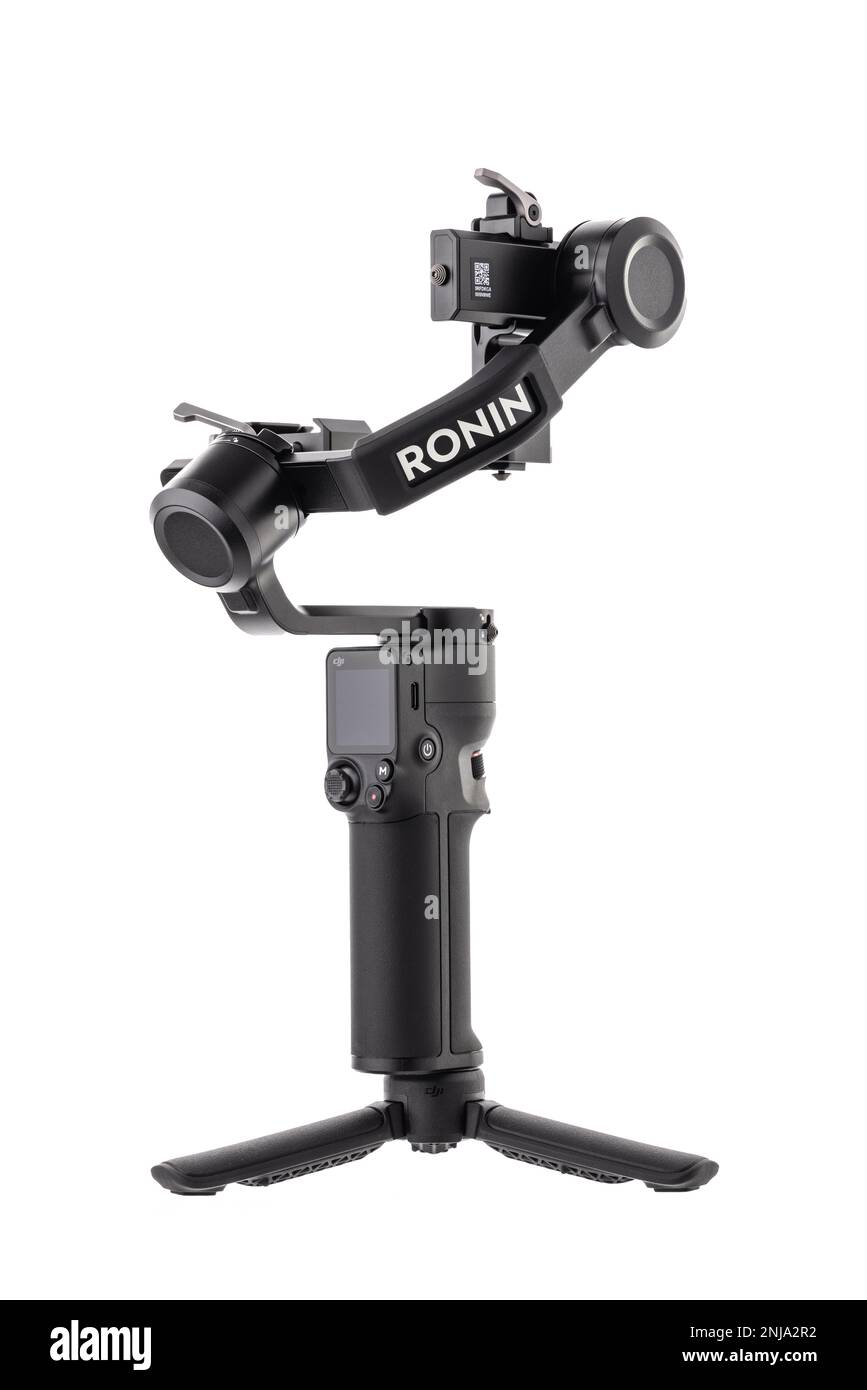 Varna, Bulgarien - 17. Februar 2023: DJI Ronin 3 mini ist ein ...