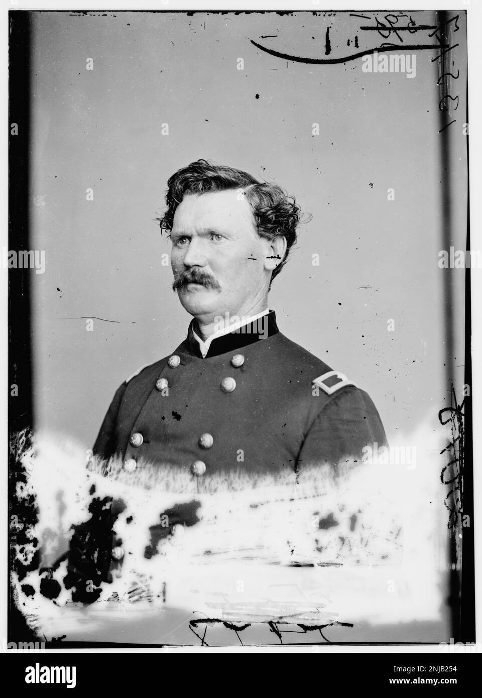 Porträt von General R. K. Scott, einem Militärführer der US-Armee im 19 ...