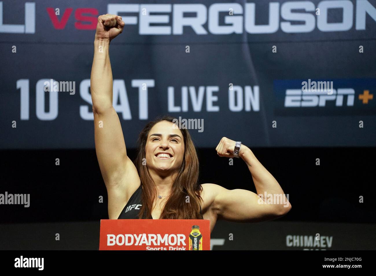 LAS VEGAS, NV - SEPTEMBER 9: Norma Dumont weighs in for their UFC 279 ...