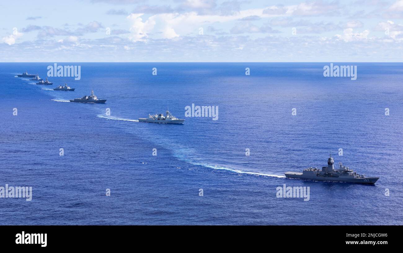 Naval ships from the Royal Canadian Navy, Japan Maritime Self-Defense ...