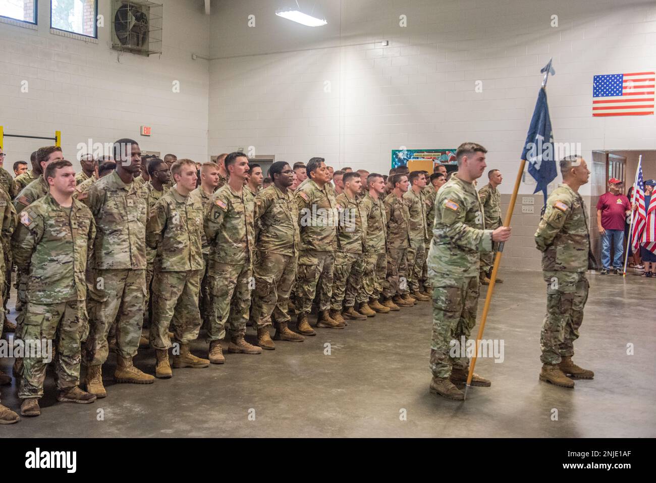 USA Soldaten der Nationalgarde der Armee mit Kompanie A, 1-118 ...