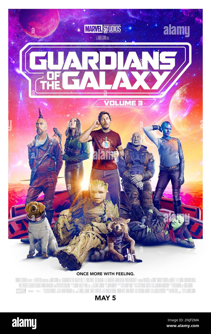 WÄCHTER DER GALAXIE VOL. 3, Poster, oben, von links: Sean Gunn als ...
