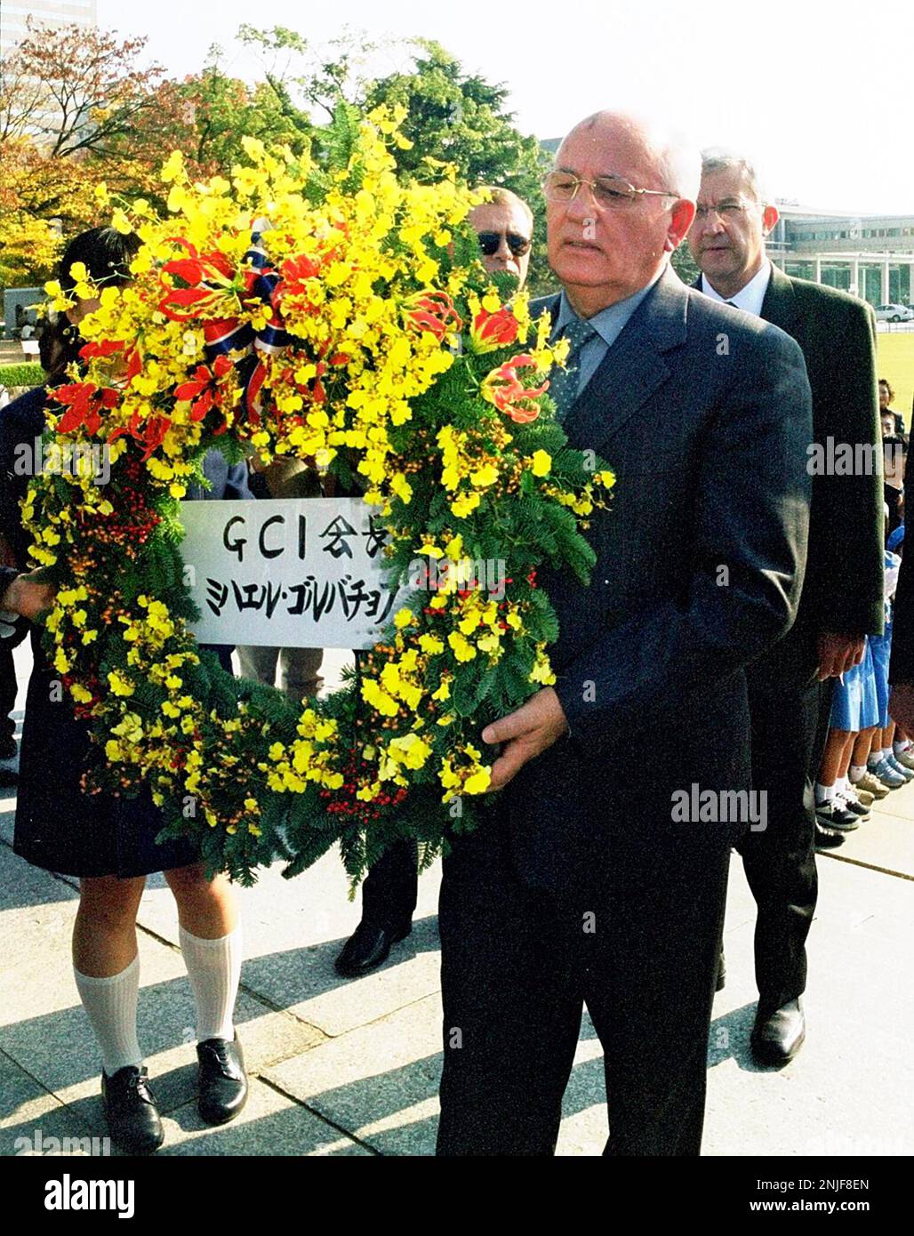 A file photo shows the former Soviet Union Leader Mikhail Gorbachev ...
