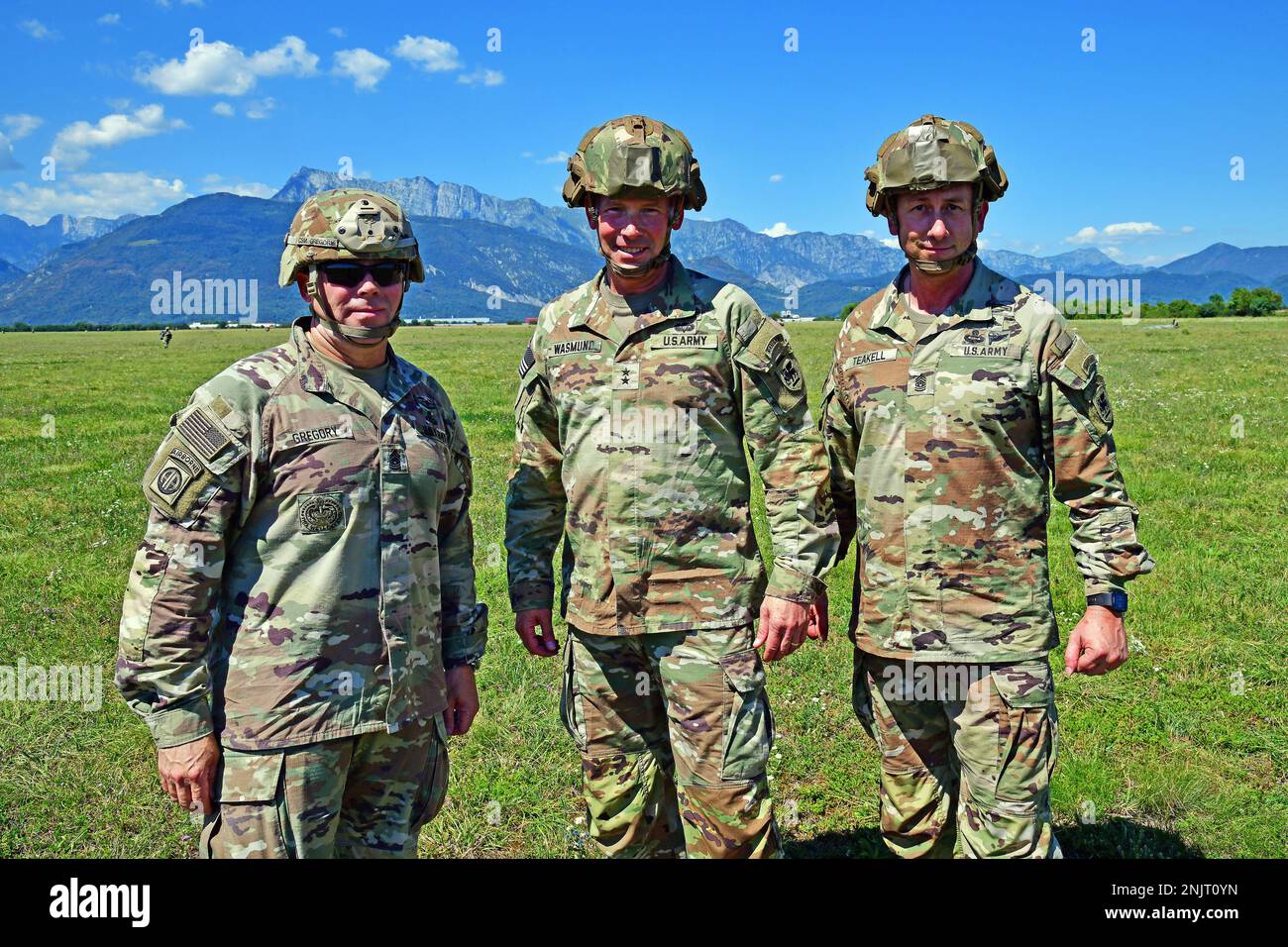USA Generalmajor Todd Wasmund, USA Army Southern European Task Force, Africa Commander, Center ...