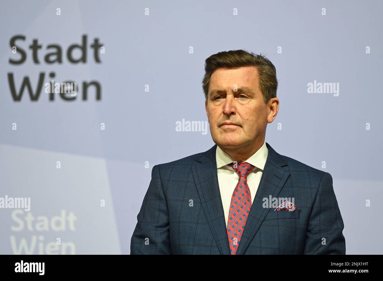 Wien, Österreich. 22. Februar 2023. Beginn der Medienveranstaltung zum Wiener Energieprämie mit ...