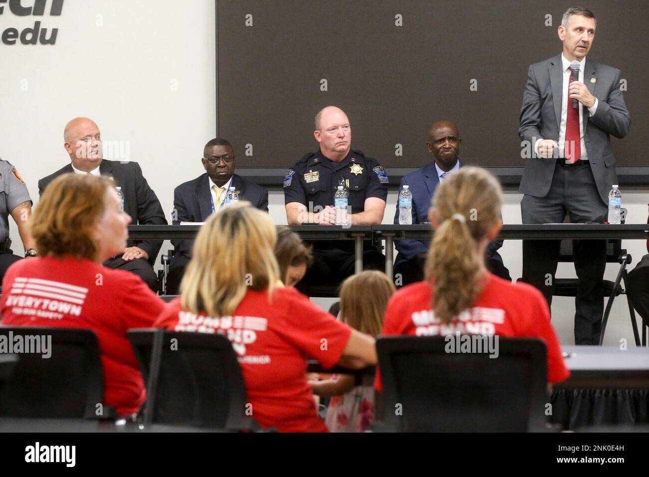 Tulsa County District Attorney Steve Kunzweiler speaks while members of ...