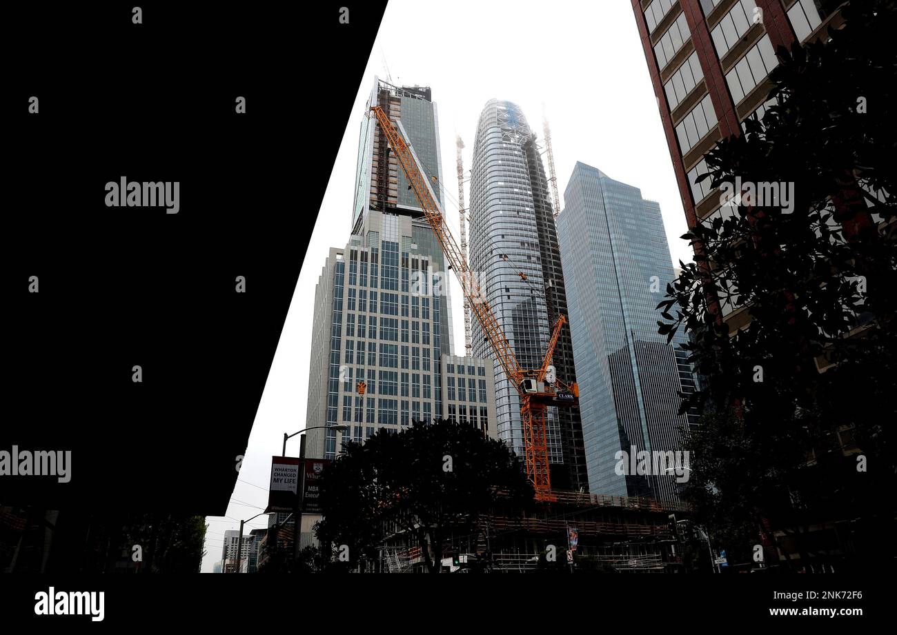 Salesforce Tower at First and Mission Streets in downtown San Francisco ...