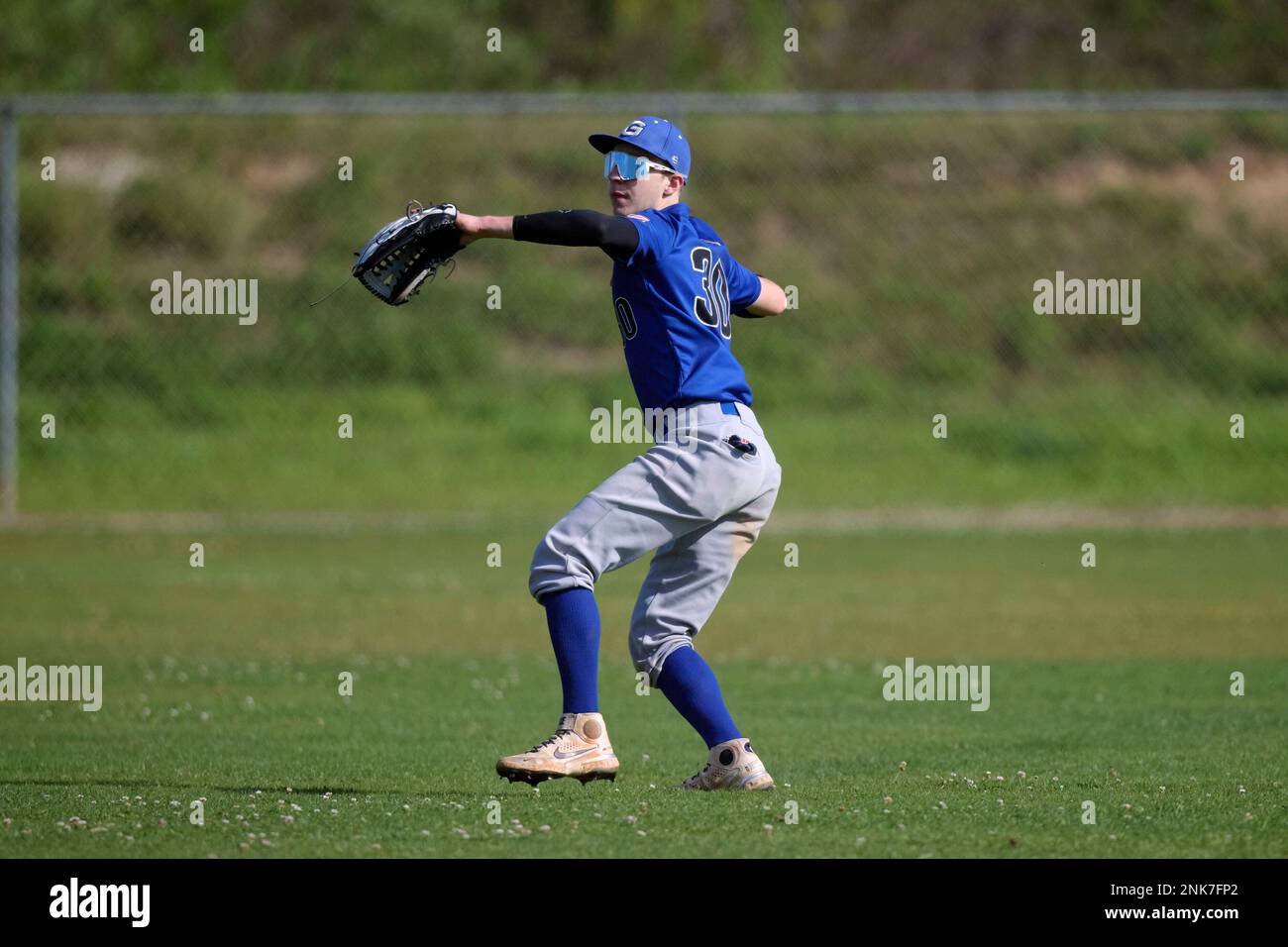 Genesee Community College Cougars outfielder Chris Groenemans (30 ...